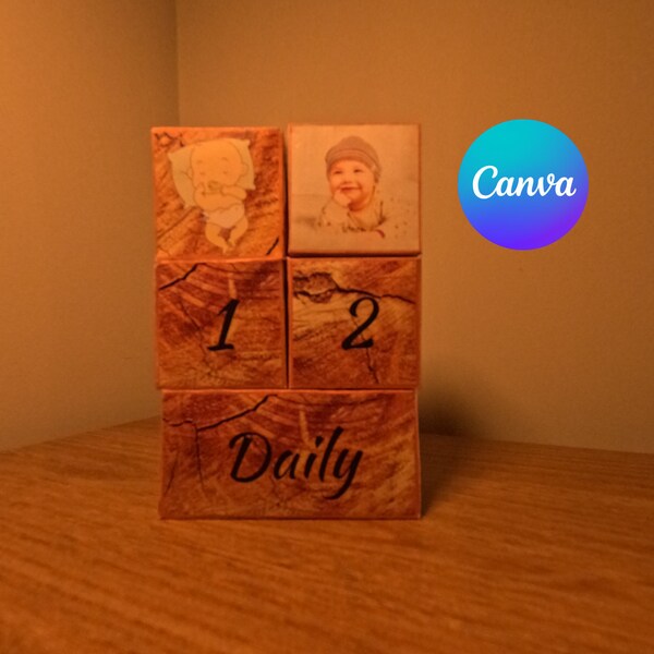 Milestone Blocks - Etsy