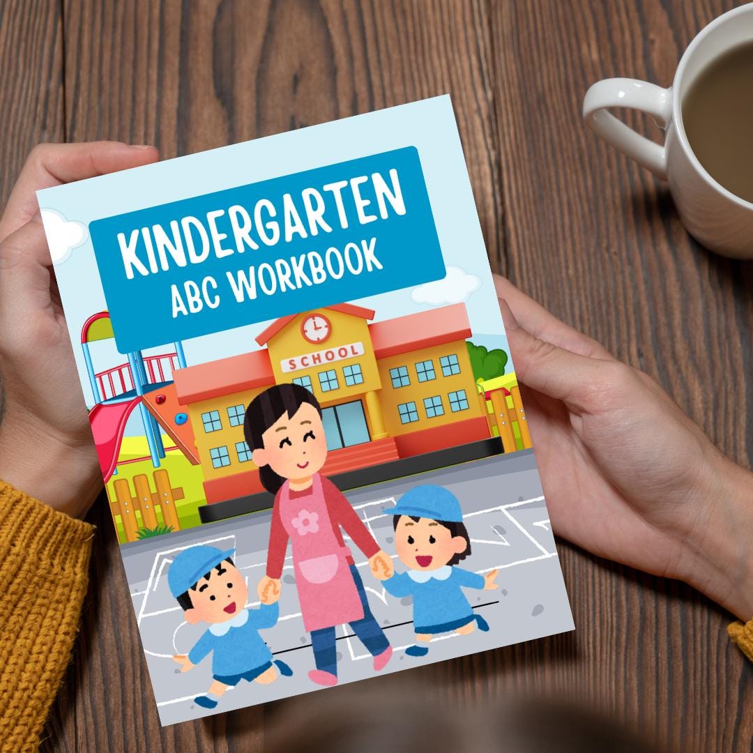 Kindergarten Alphabet Workbook | Digital Download | Printable ABC ...