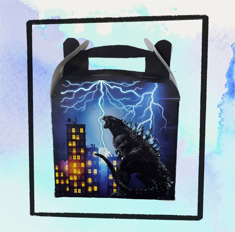 Godzilla King of the Monsters Box, Godzilla Boxes , Godzilla Favor Box ...