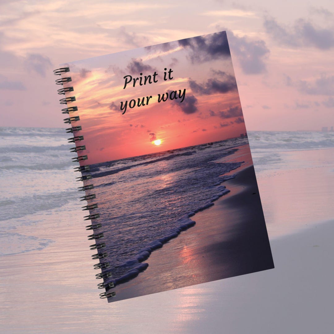 Personalized Paradise Sunset Journal – Panama City Beach, Spiral ...