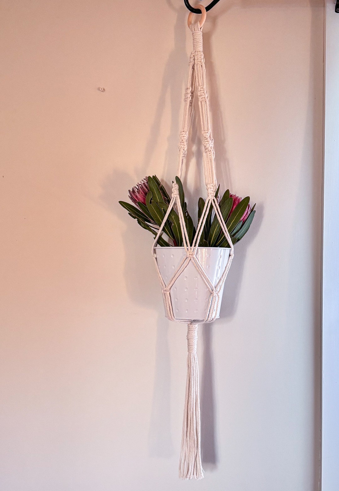 Macrame Hanging Pot Plant - Etsy