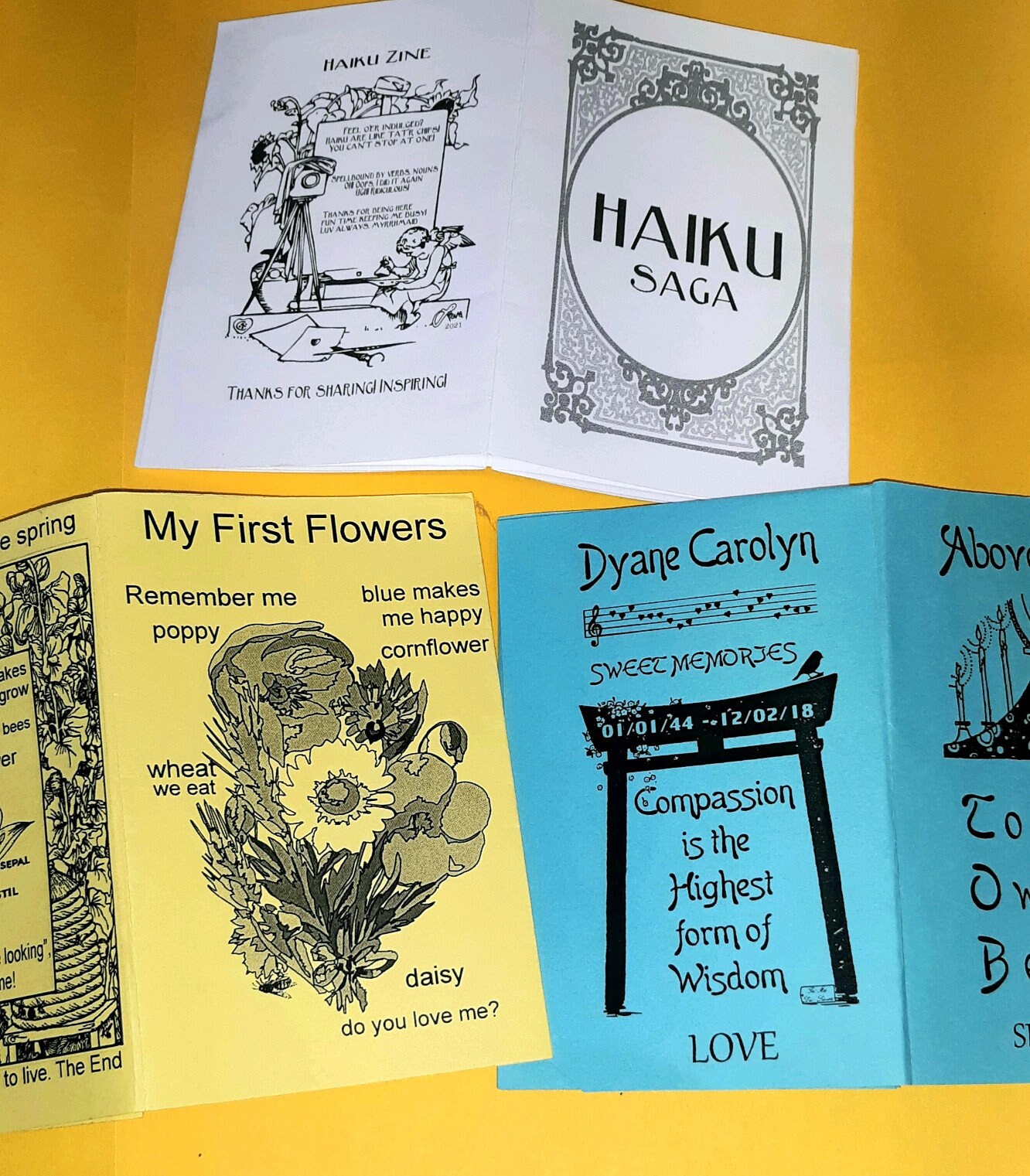 Zines Are Mini Books With Unique Themes Art Haiku Poetry - Etsy