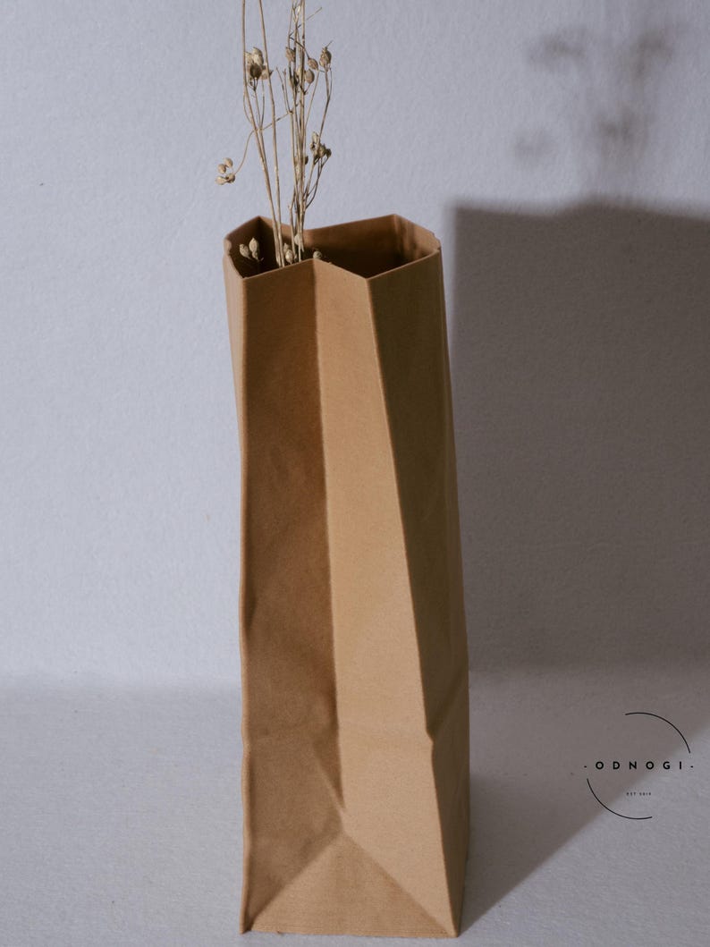 3D STL File | Paper Bag, VASE Mode, Minimal Modern Design, Dry Vase ...
