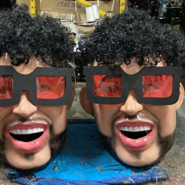 Bad Bunny Mask - Etsy