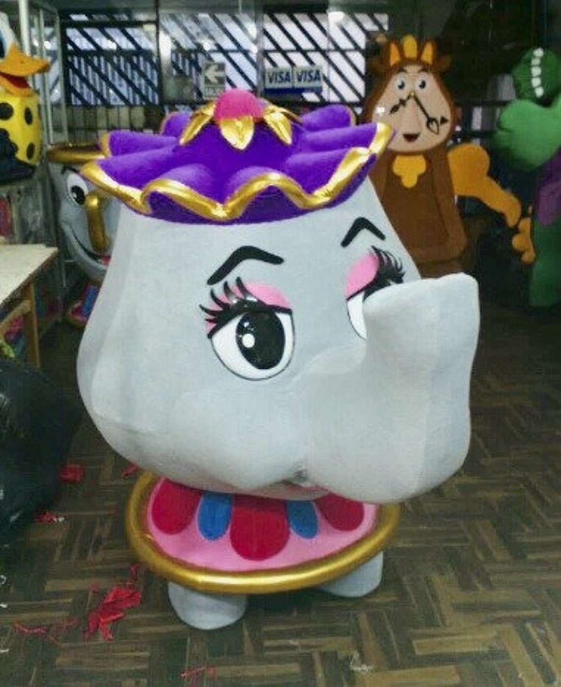 White Kettle Suit Mascot Costumes Party Event Botarga Birthday ...