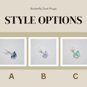 Coloured Butterfly Dust Plug for Phone USB-C Pretty Phone Charm ...