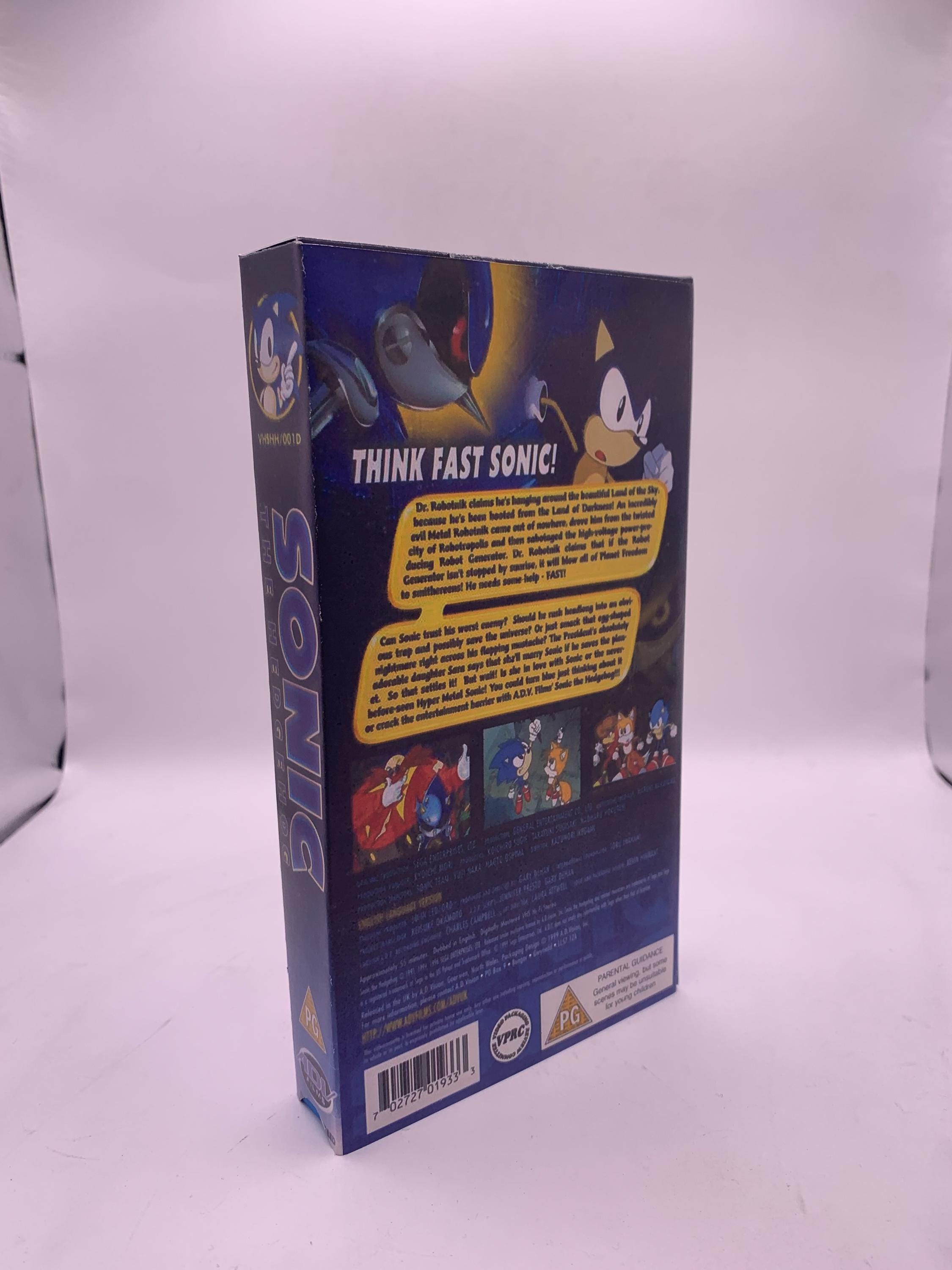 Sonic the Hedgehog OVA Custom Vhs Tape - Etsy