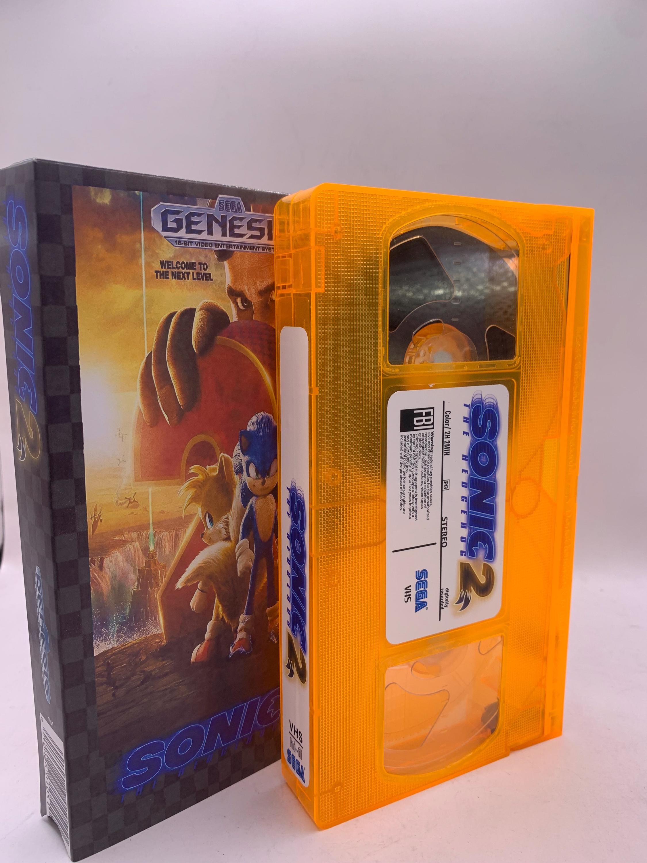 Custom Sonic the Hedgehog 2 Vhs Tape - Etsy