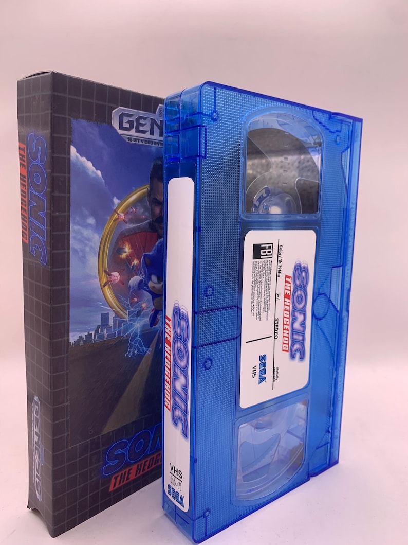 Custom Sonic the Hedgehog Vhs Tape - Etsy