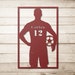 Mens Soccer Metal Wall Art, Personalized Soccer Player Decor, Die Cut ...