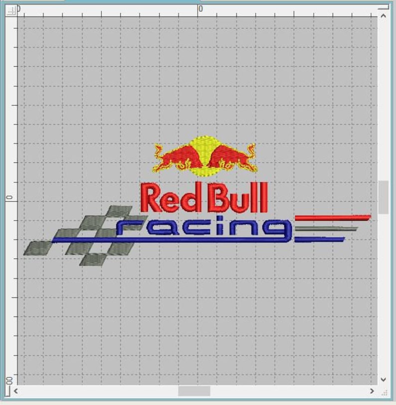 Red Bull Racing Embroidery Design - Etsy