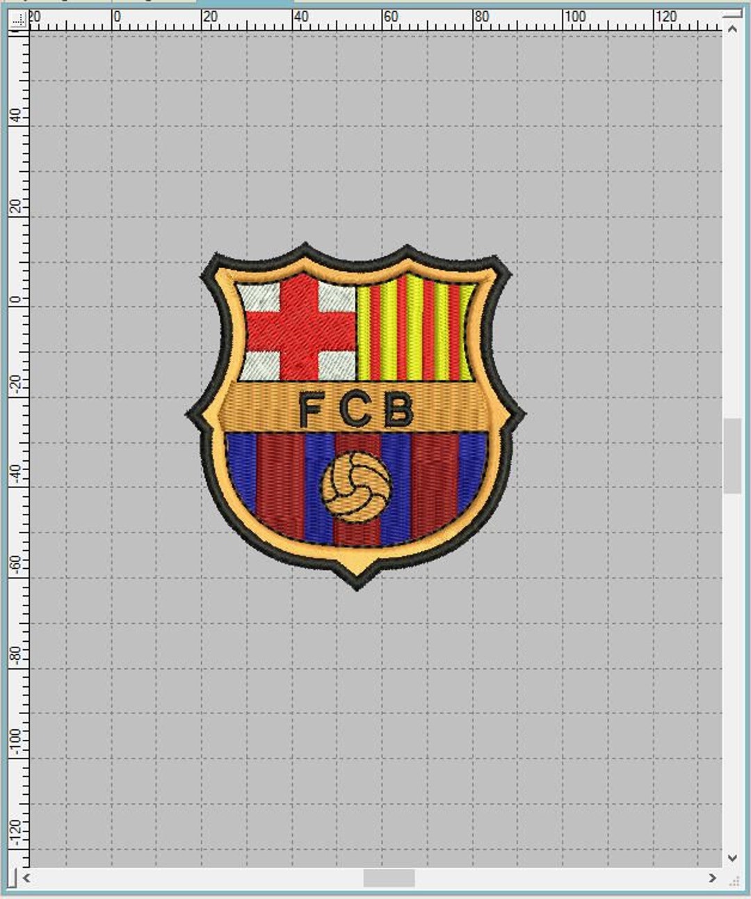 Barcelona Embroidery Design - Etsy