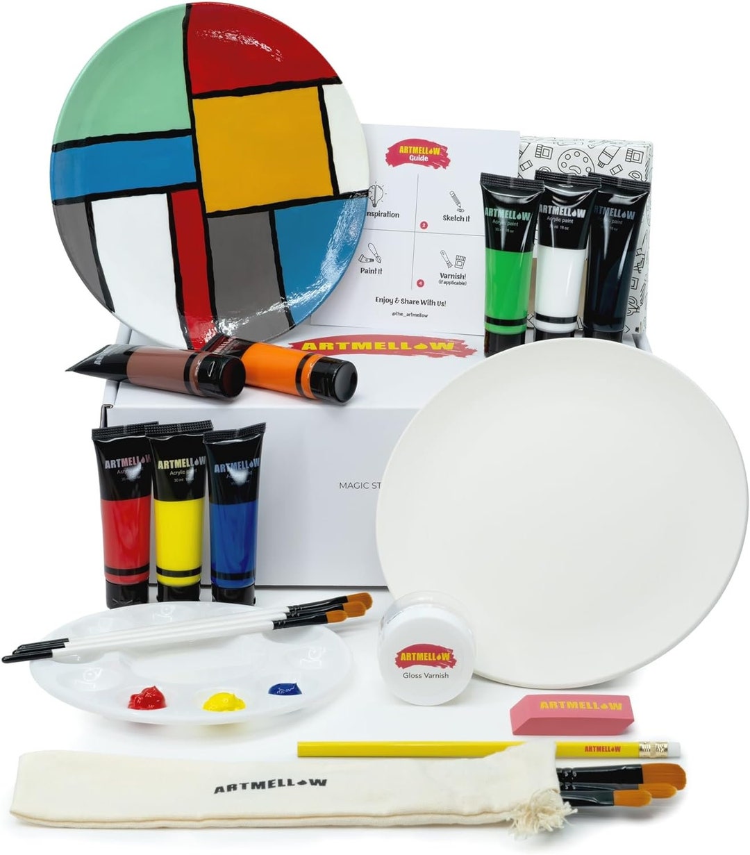 ARTMELLOW Paint Your Own Ceramics Kit - Etsy