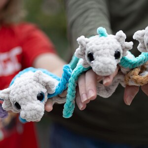 Onyx the Hand Puppet Snuggler Dragon - Crochet Low-sew Pattern ...