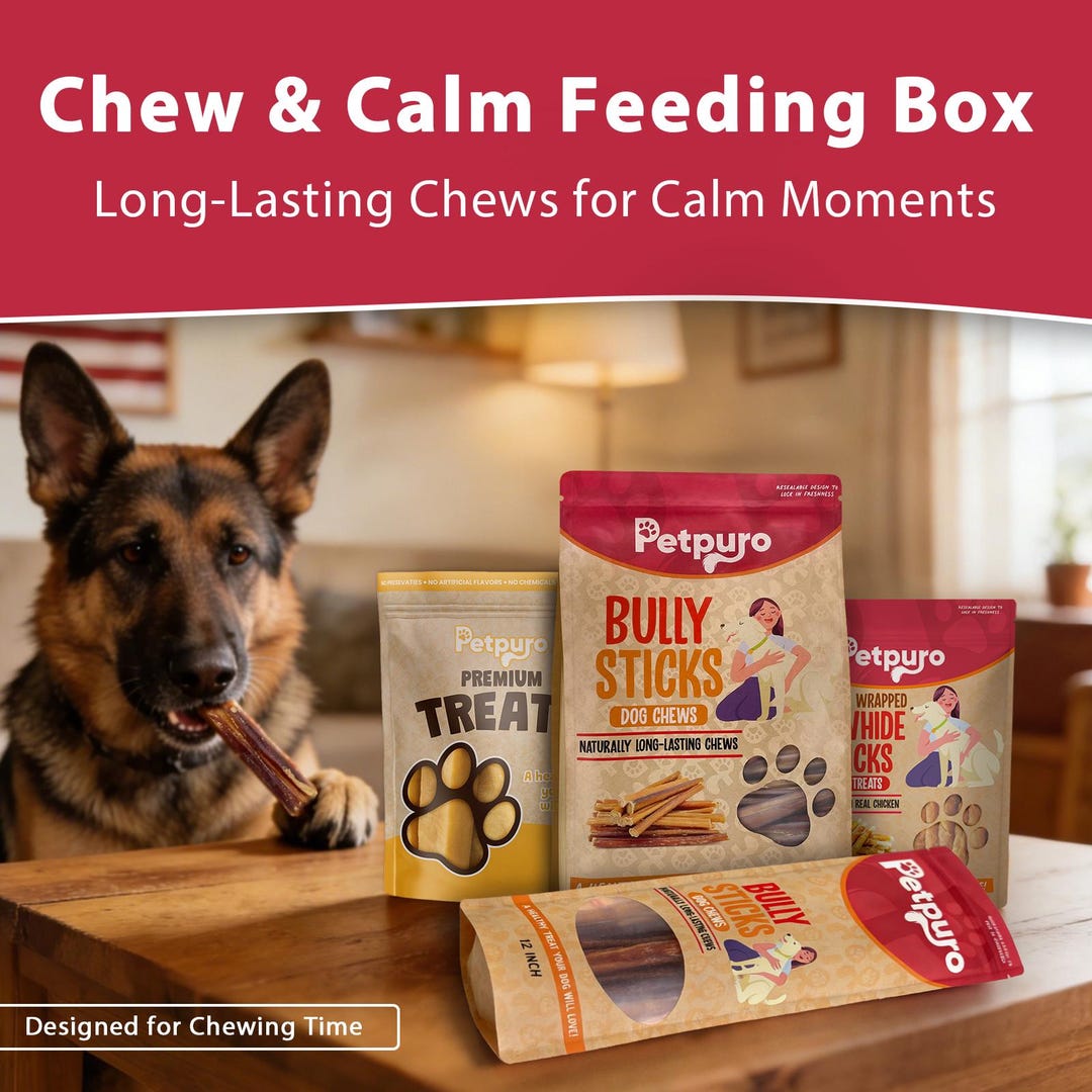 Chew & Calm Feeding Box – Long-lasting Chews for Calm Moments | Natural ...