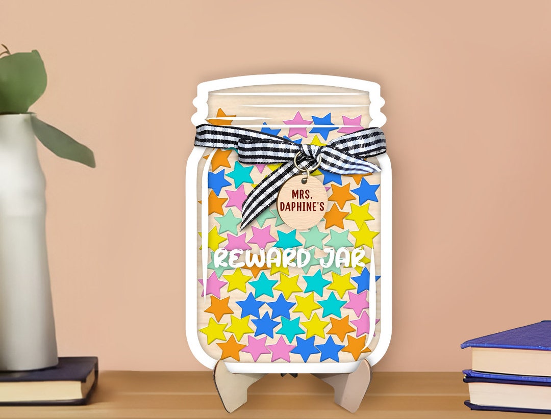 Personalized Reward Jar for Kids, School and Teacher Classroom Supplies ...