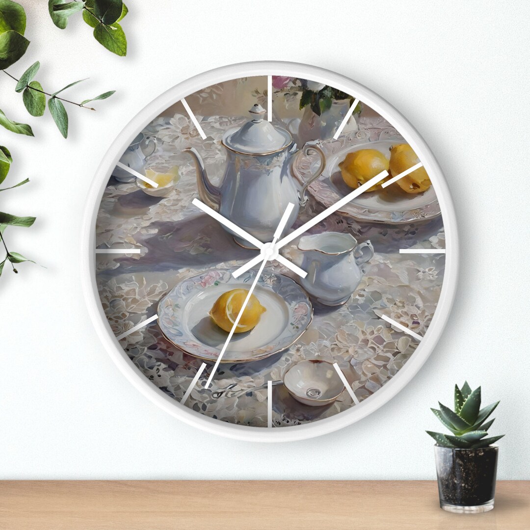 Coquette Tea Set Wall Clock - Etsy