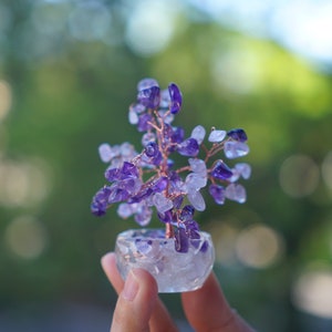 Amethyst Crystal Tree for Spiritual Growth | Purple Gemstone Tree for ...