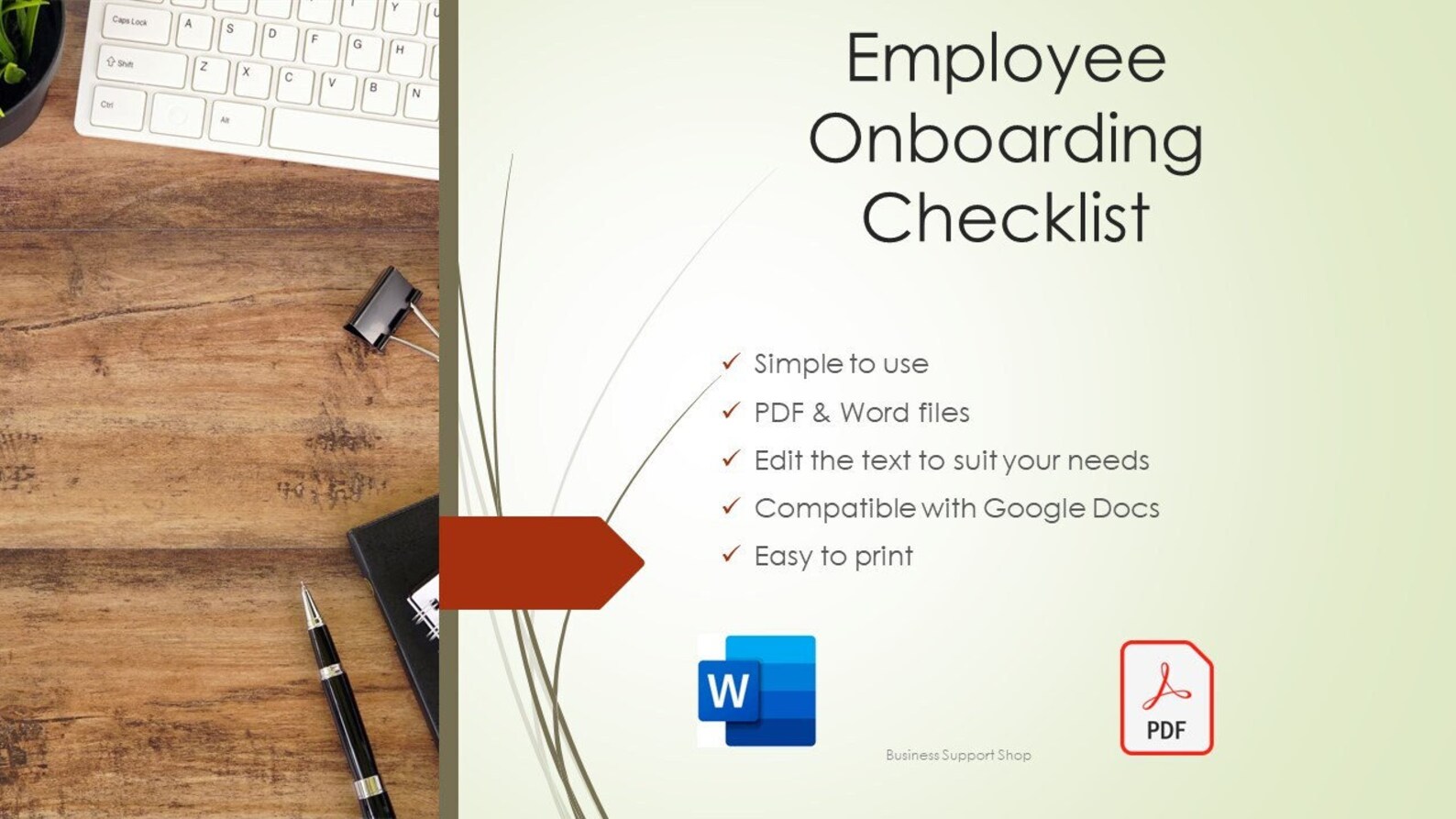 Employee Onboarding Checklist Word and PDF - Etsy