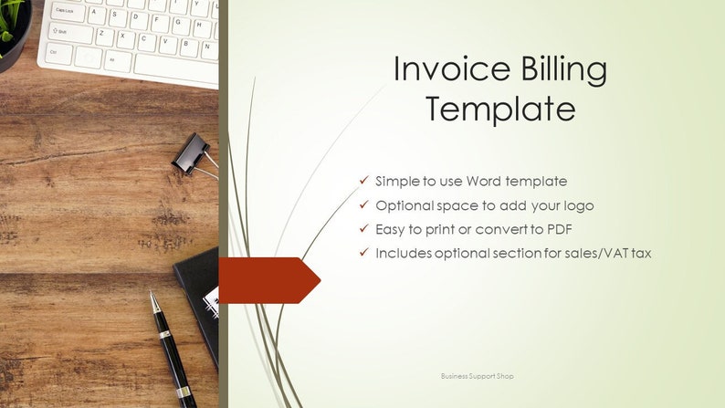 Invoice Billing Word Template - Etsy