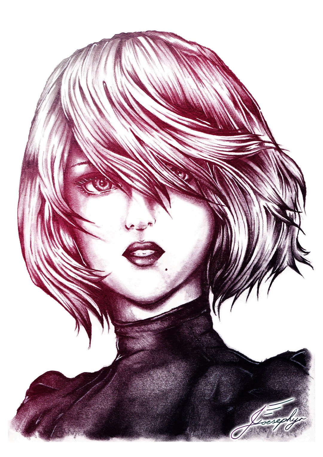 Fanart Print - 2B Nier Automata COLOR - Etsy