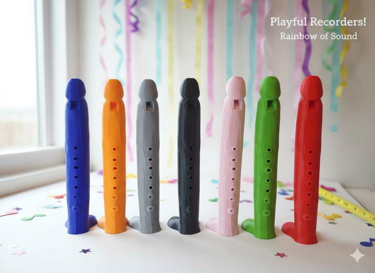 3D Printed Playable Recorder Instrument – Funny Musical Gift – Party ...