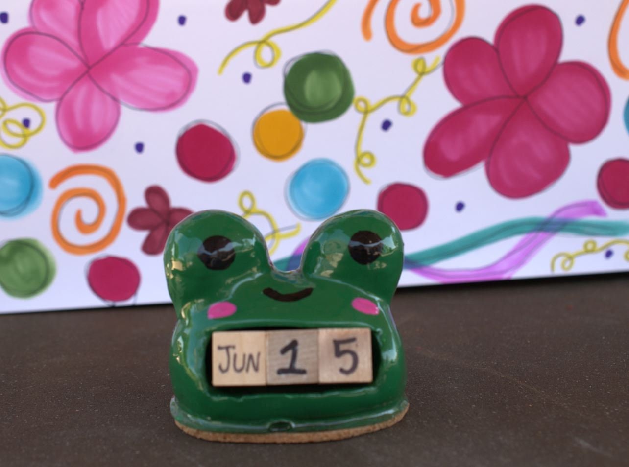 Clay, Mini Calendars, Home Made, Cartoon Animals. - Etsy
