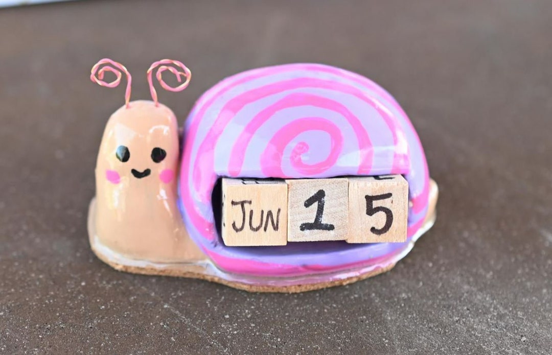 Clay, Mini Calendars, Home Made, Cartoon Animals. - Etsy
