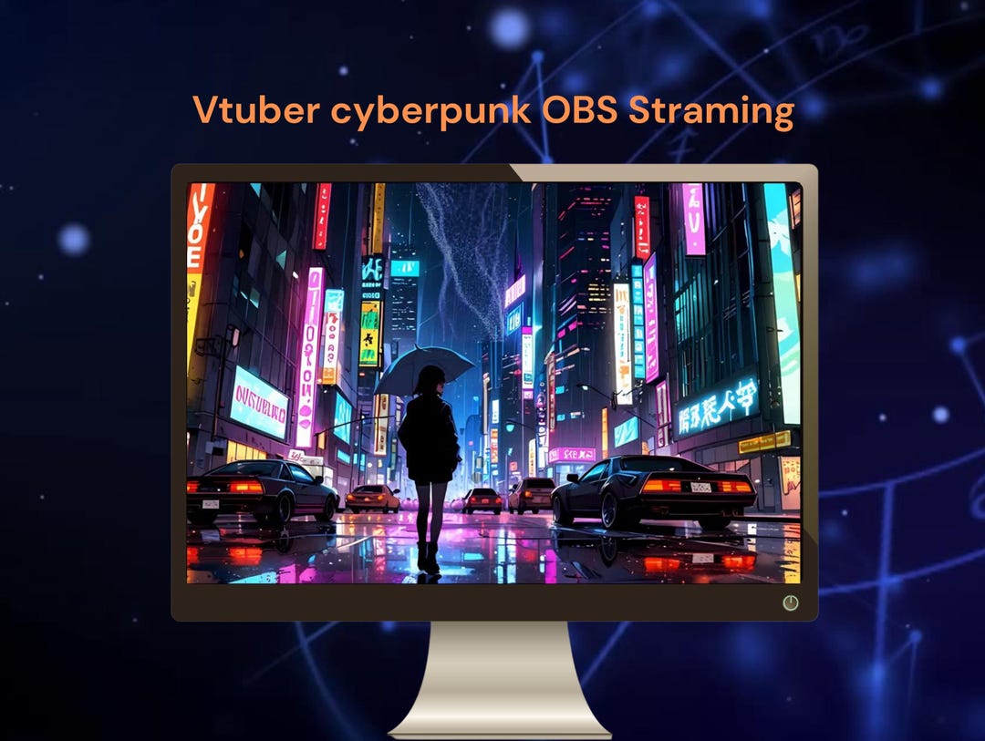 Vtuber Background Cyberpunk CITY Loop Animated Futuristic | Streaming ...