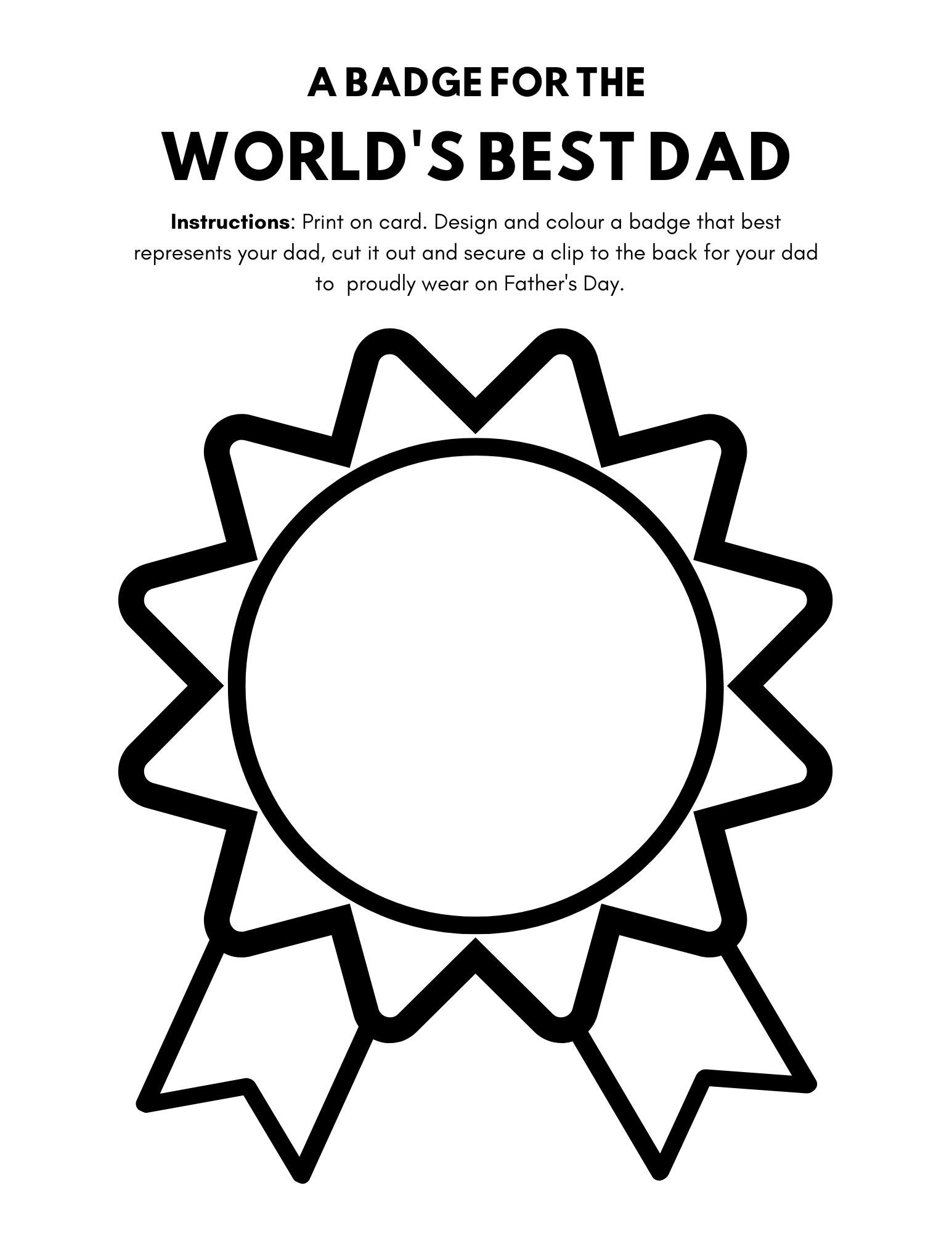 Pre-k Father's Day Activity Coloring Printable Kindergarten Worksheet ...