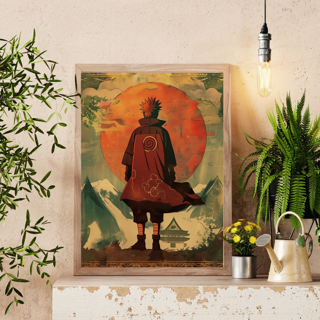 Naruto in Digital Printable Poster Japanese Ukiyo-e Style Print of ...