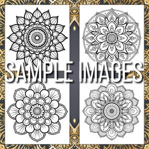 40 Mandala Coloring Pages, Relaxing Printable Art, Mindful Activity for ...