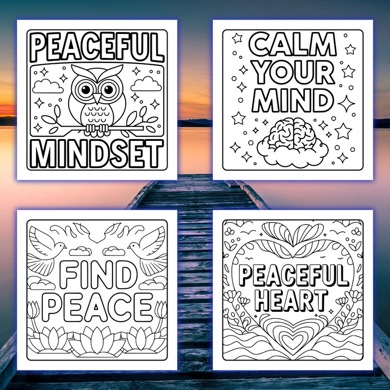 14 Peaceful Coloring Pages for Mindfulness & Relaxation | Printable ...