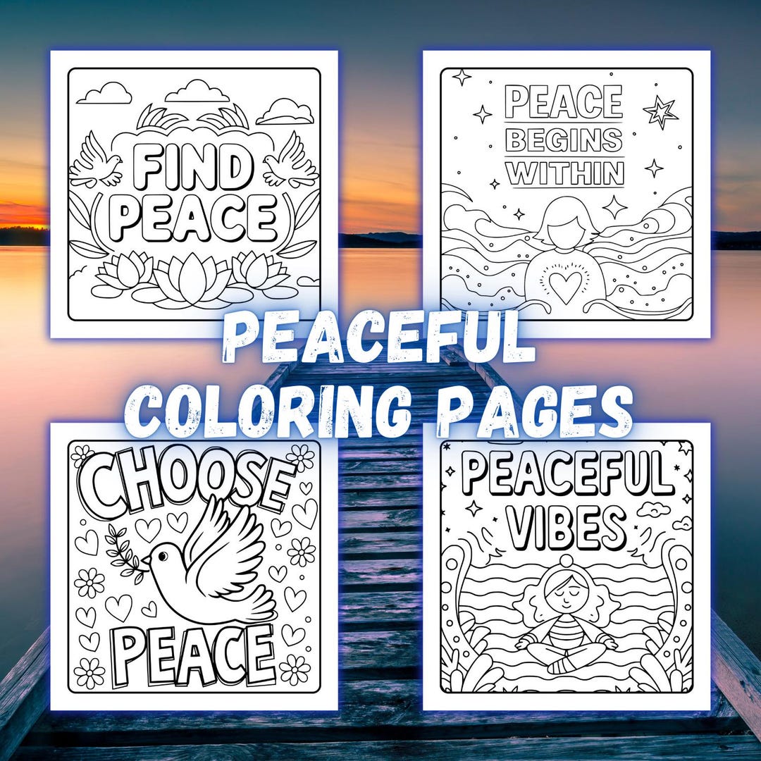 14 Peaceful Coloring Pages for Mindfulness & Relaxation | Printable ...