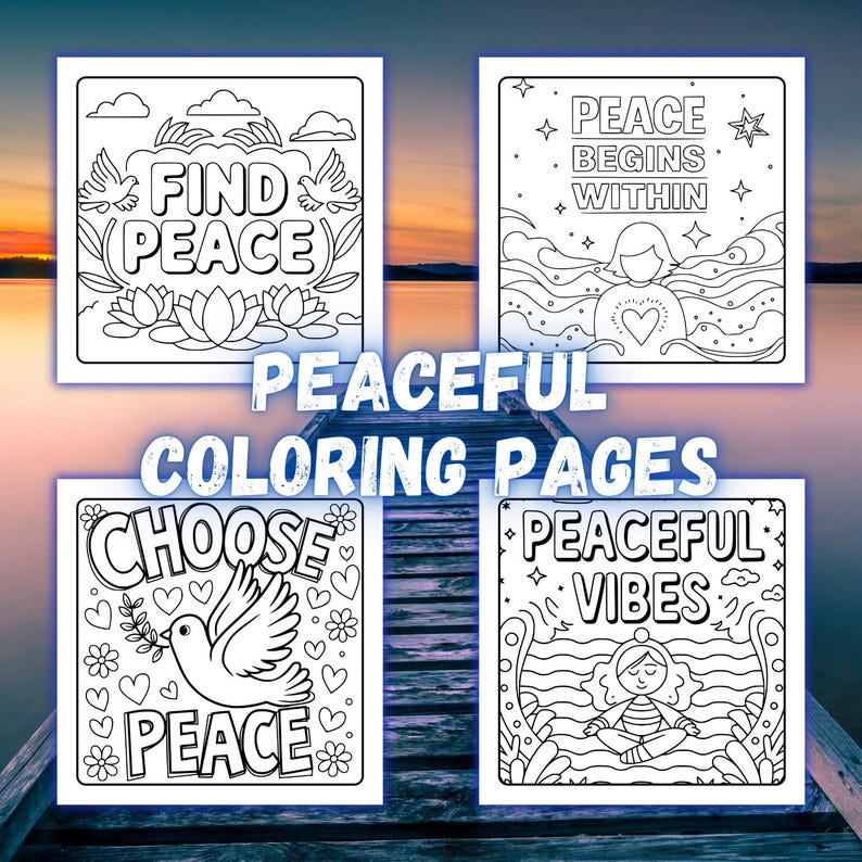 14 Peaceful Coloring Pages for Mindfulness & Relaxation | Printable ...