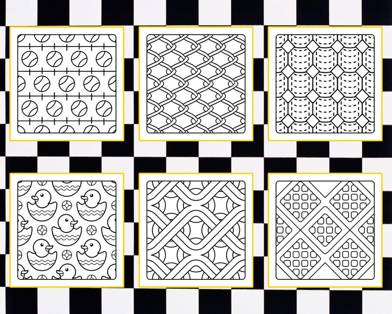 35 Bold & Easy Pattern Coloring Pages, Geometric and Aesthetic Designs ...