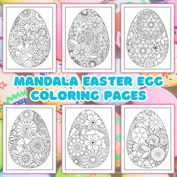 Mandala Easter Egg - Etsy