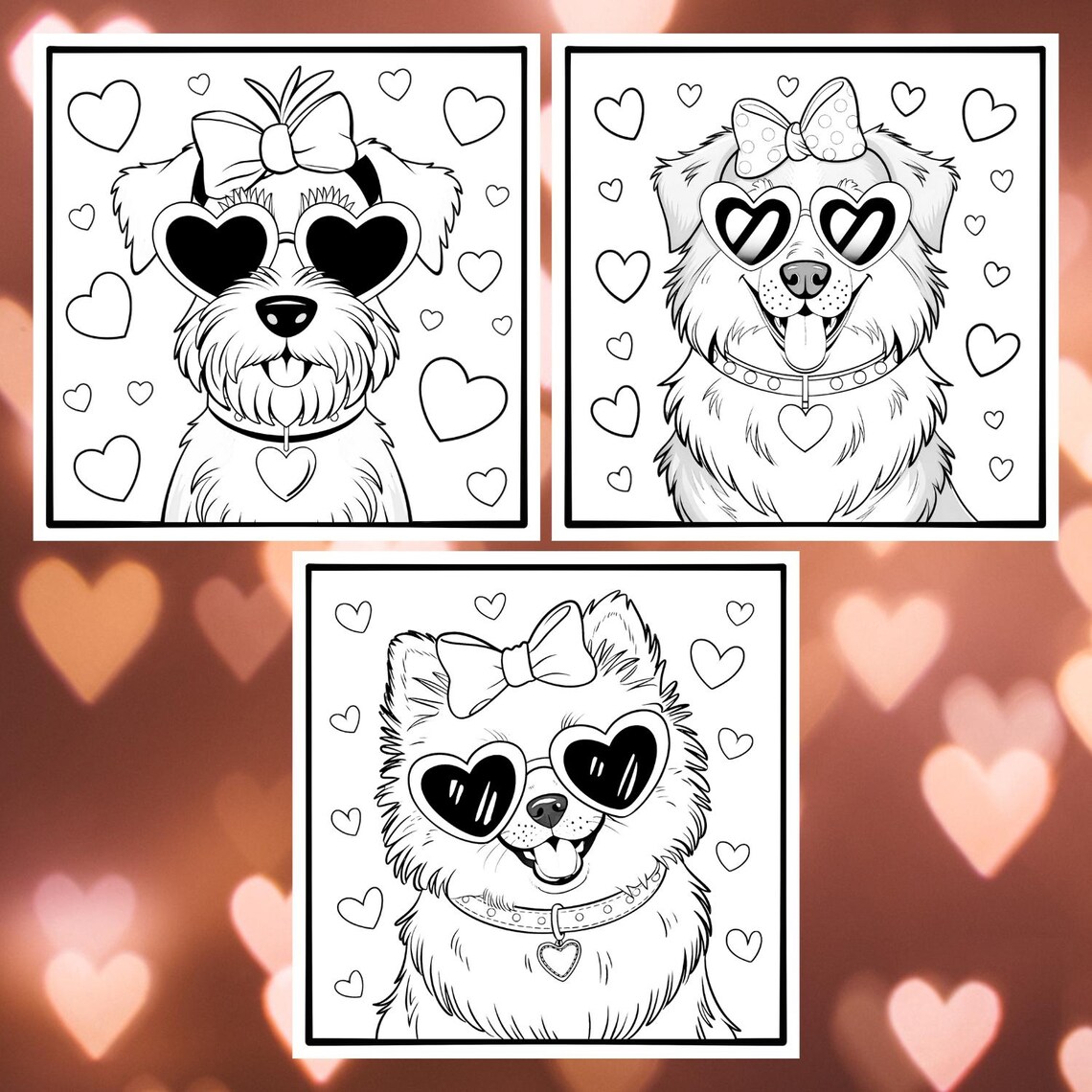 11 Valentine’s Day Dog Coloring Pages | Adorable Designs for Kids ...