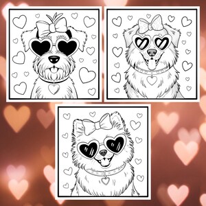 11 Valentine’s Day Dog Coloring Pages | Adorable Designs for Kids ...