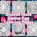 Stained Glass Easter Egg Coloring Pages: 48 Printable Designs (PDF) - Etsy
