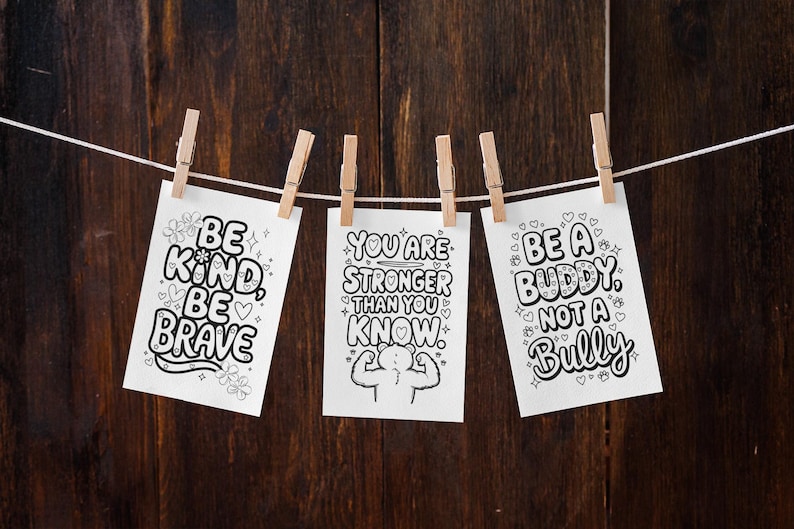 11 Positive Affirmation Coloring Pages, Easy Printable Designs ...