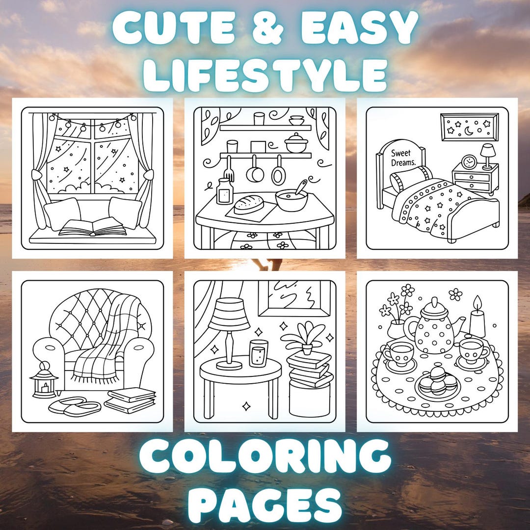 40 Cute & Easy Lifestyle Coloring Pages | Printable Coloring Activity ...
