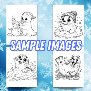 25 Winter Seal Coloring Pages | Printable Animal Art for Kids & Adults ...