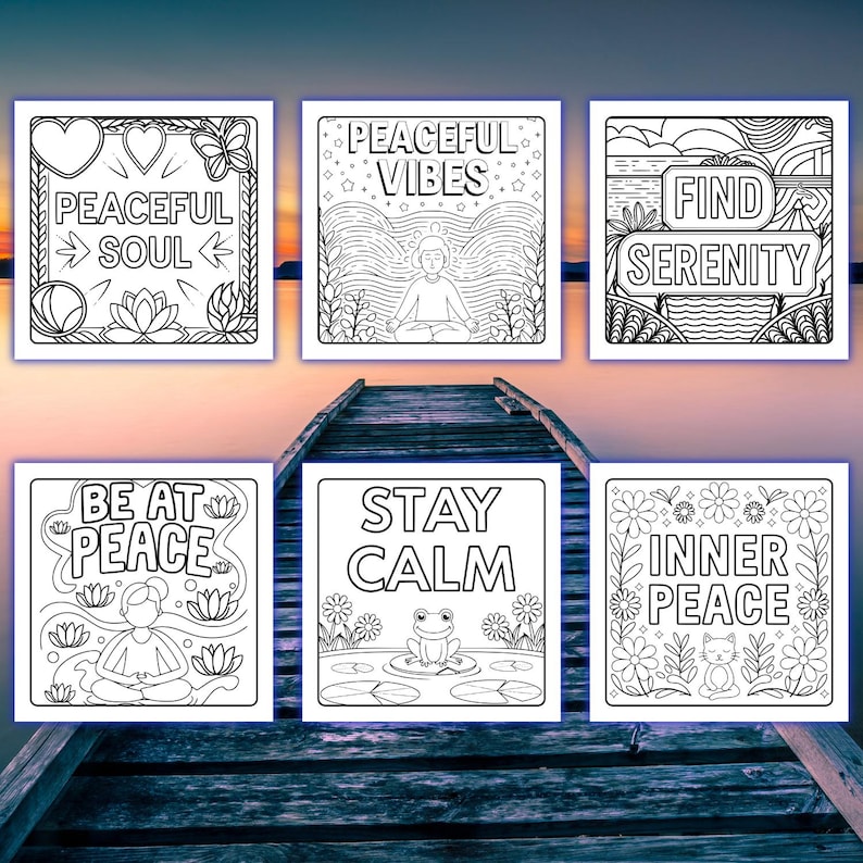14 Peaceful Coloring Pages for Mindfulness & Relaxation | Printable ...