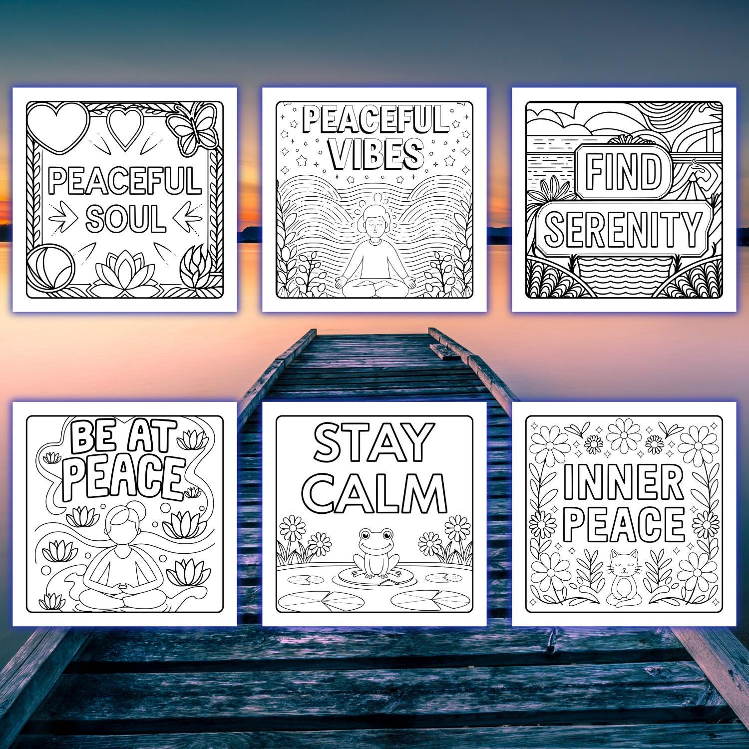 14 Peaceful Coloring Pages for Mindfulness & Relaxation | Printable ...