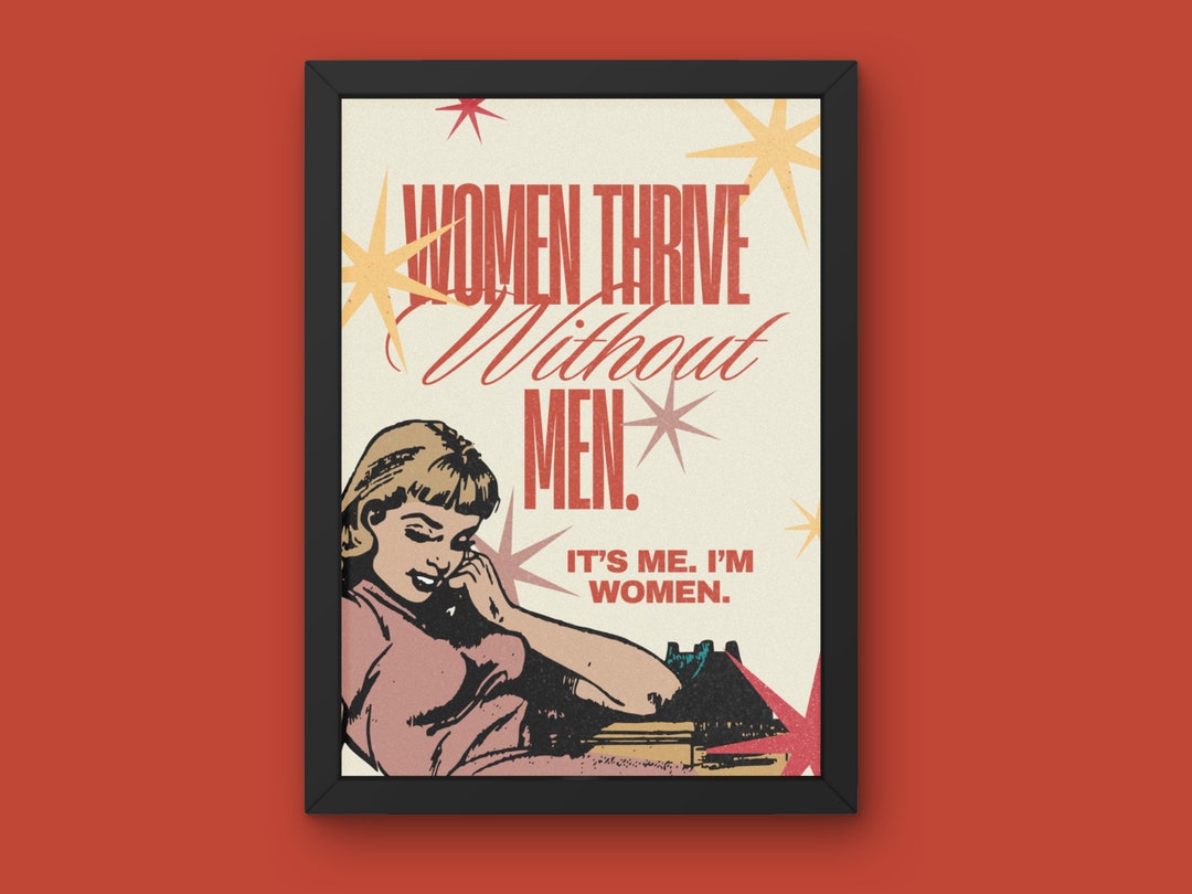 Women Thrive Poster Digital Wall Poster Digital Wall Art Art Prints Art ...