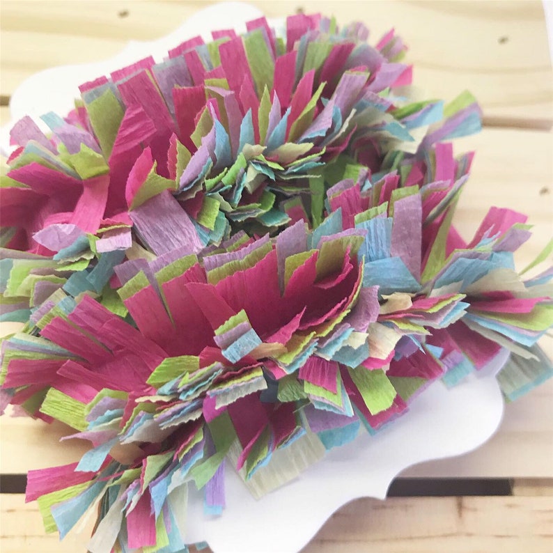 Unicorn Party Handmade Crepe Paper Fringe Crepe Paper - Etsy