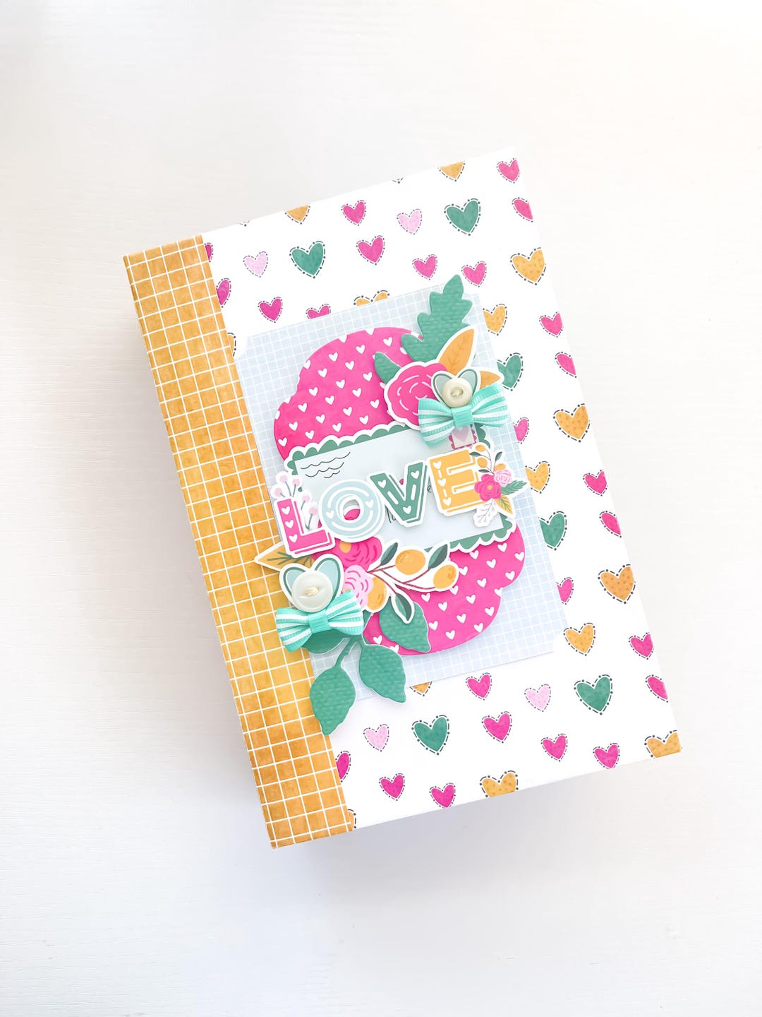 Love- Valentine Album, Scrapbook, Chipboard Album, Mini Album, Pocket Scrapbook, Memorabilia ...