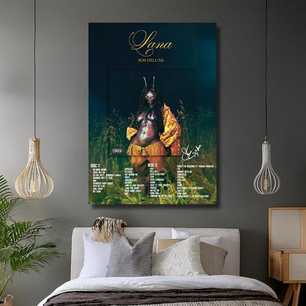 SZA Lana SOS Deluxe Album Cover Art | Digital Download | Music Wall Art ...