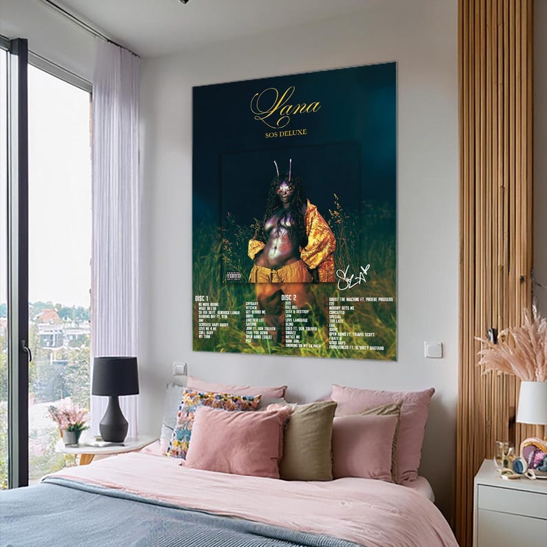 SZA Lana SOS Deluxe Album Cover Art | Digital Download | Music Wall Art ...